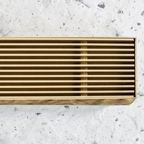 Custom Wire Linear Floor Grates - Bathroom Collective
