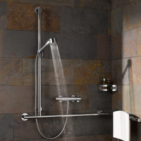 Disabled Rail Showers - Bathroom Collective Commercial
