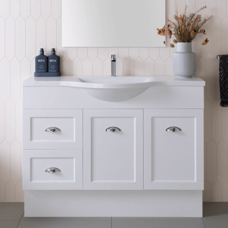 Freestanding Semi Recessed Vanities - Bathroom Collective