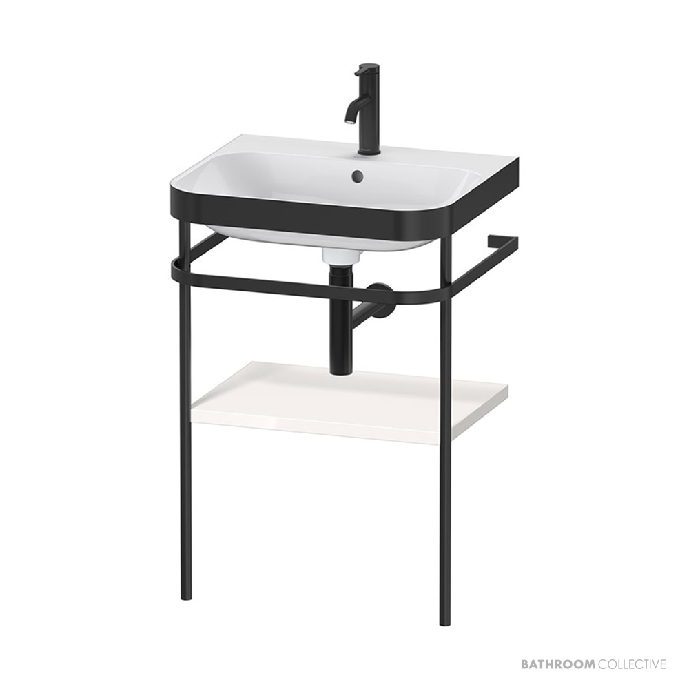 Duravit Happy D.2 Plus Washbasin, White/Black HP4735O2222