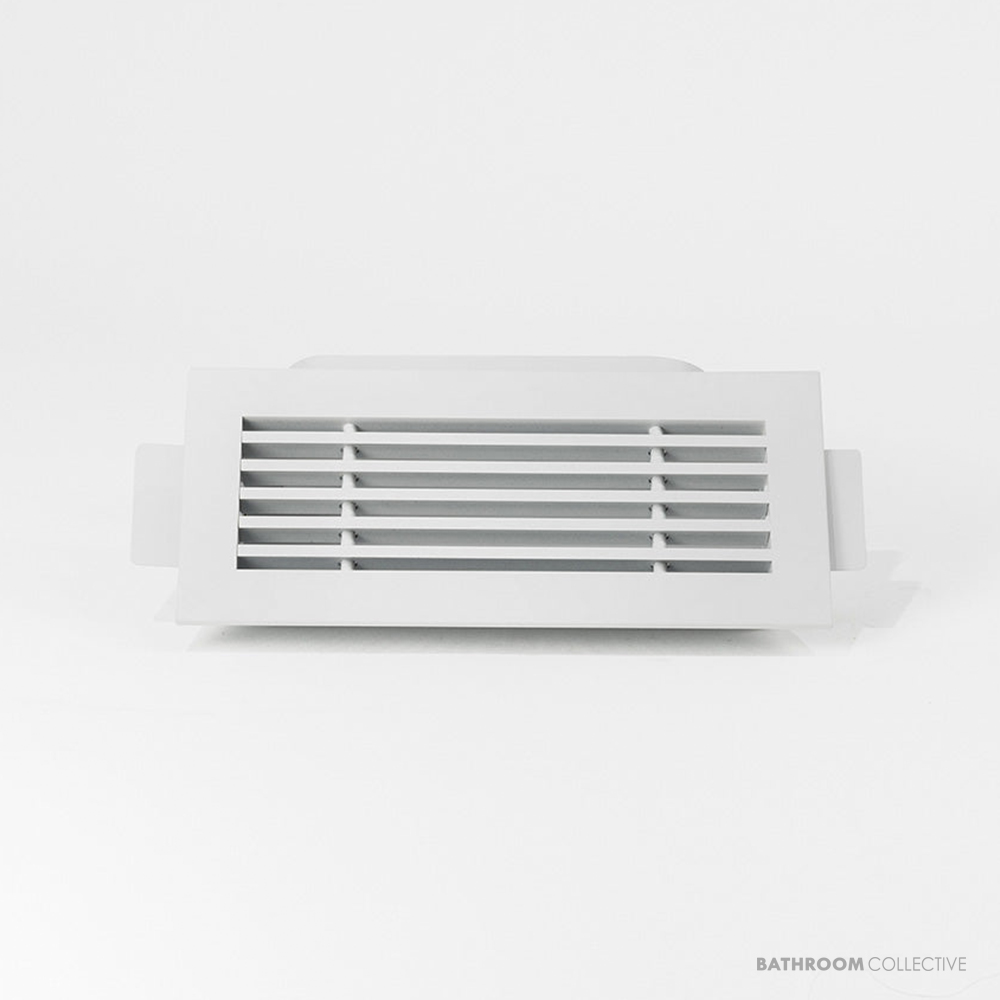 Linear Bar Grille with Plenum Box White Powdercoat 3LBG240B