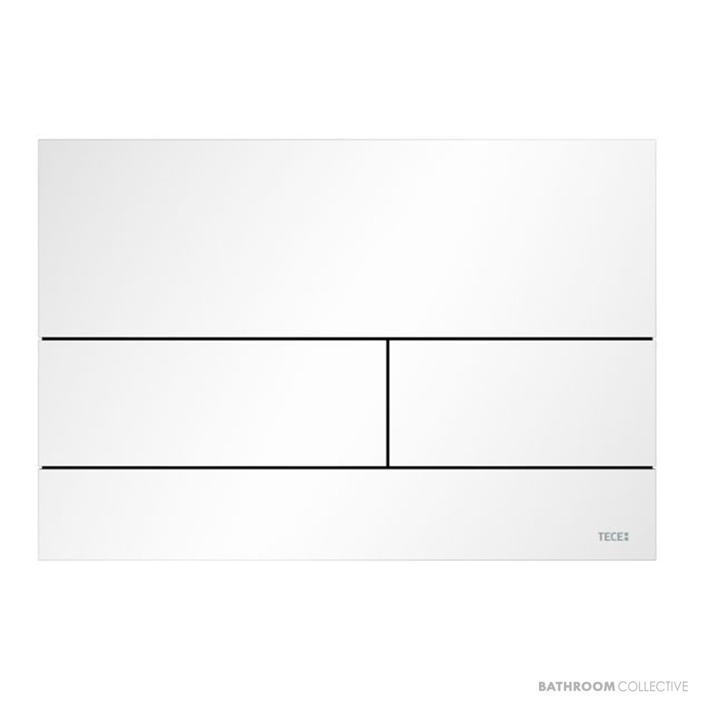 TECE Square Metal II Flush Button, Matte White 9.240.834